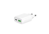 China 20W GaN USB Charger USB C USB A Super Fast Charger Type C USB Travel Adapter for sale