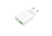 China 20W GaN USB Charger USB C USB A Super Fast Charger Type C USB Travel Adapter for sale