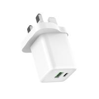 China 30W USB C USB A GaN Fast Charger Aluminum Alloy USB Type C Travel Adapter for sale