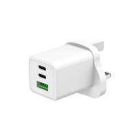 China 30W USB C USB A GaN Fast Charger Aluminum Alloy USB Type C Travel Adapter for sale