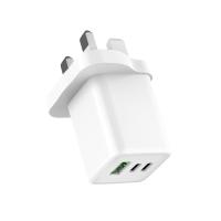 China 30W USB C USB A GaN Fast Charger Aluminum Alloy USB Type C Travel Adapter for sale