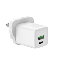 China 30W USB C USB A GaN Fast Charger Aluminum Alloy USB Type C Travel Adapter for sale