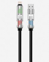 China Silicone 4 In 1  Type C To Type C 60W USB A Charging Lightning  Iphone Charger Cable for sale
