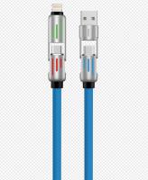 China Silicone 4 In 1  Type C To Type C 60W USB A Charging Lightning  Iphone Charger Cable for sale