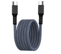 China Magnetic Type  C To Type C 60W / 100W  Nylon Braided Data Cable Iphone Charger Cable for sale