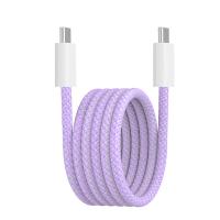 China Aluminum Connector USB C to USB C 60W / 100W Magnetic Braided Charge and Data Cable for Fast Charging for sale