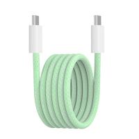 China Aluminum Connector USB C to USB C 60W / 100W Magnetic Braided Charge and Data Cable for Fast Charging for sale