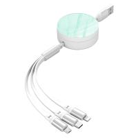 China Customizable 3 In 1 Data Cable 66W 1.2M 2A TPE with ABS and Aluminum Alloy Length 100cm/120cm For Mobile Phone Charging for sale