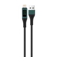 China 1m/2m Braided Digital Display Data Cable for Fast Data Transfer and 3A Charging 480Mbps USB2.0 for sale