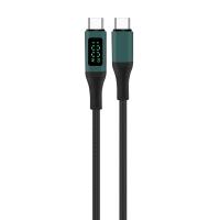 China 1m/2m Braided Digital Display Data Cable for Fast Data Transfer and 3A Charging 480Mbps USB2.0 for sale