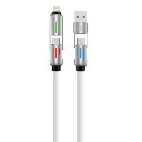 China OEM Supported Multifunctional 3-in-1 Charging Cable for USB Lightning and Type-C Customizable Design for sale