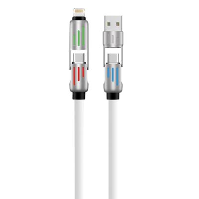 China OEM Supported Multifunctional 3-in-1 Charging Cable for USB Lightning and Type-C Customizable Design for sale