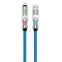 China OEM Supported Multifunctional 3-in-1 Charging Cable for USB Lightning and Type-C Customizable Design for sale