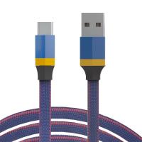 China 2A  3A Braided with aluminum shell USB Charging Cable For Mobile Phone Transfer speed 480Mbps for sale