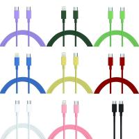 China TPE USB Cable 1m 2m Length C-C20V3A 60W Max C-L 9V3A 27W Max Customizable Cable For Mobile Phone Charging for sale