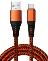China 2A Fast Charging Braided USB to Type C Cable Power Up Quickly and Efficiently for sale