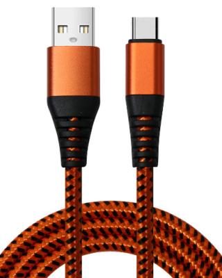 China 2A Fast Charging Braided USB to Type C Cable Power Up Quickly and Efficiently for sale