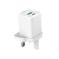 China 45W Fast Charge GaN USB Charger with Type C Dual Port 100V-240V Fast Charging Power Block Plug for sale