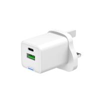 China 45W Fast Charge GaN USB Charger with Type C Dual Port 100V-240V Fast Charging Power Block Plug for sale