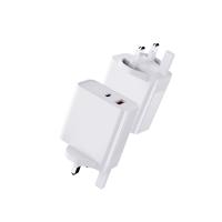 China UK Plug Dual port  USB A and USB C  Fast Charging Wall Charger Phone Wall Charger UK Plug Power Adapter for sale