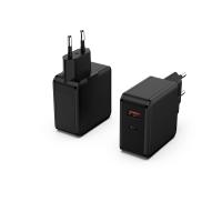 China 2025 LX-Brand 45W Dual Ports USBA And USBC OEM Fast Charging Power Block Wall Charger Fast Type C Wall EU Plug Adapter for sale