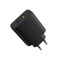 China Essential European Plug Adapter Designed for Europe's Market Black/White Color Dimensions mm 52*27.7*55 LWH for sale