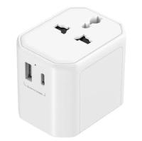 China Black Electrical Plug Fast Charging Travel Adapter Full Copper With Nickel Plating for sale