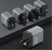 China 2025 LX 45W White/Black Gallium Nitride Dual Ports USB C Charger Foldable US Plug Fast Charging Adapter Customized Wall Charger for sale