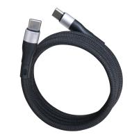 China 2025 LX Brand Fast Charging Braided Magnetic USB Cable USB C To USB C Phone Charger Cable Customized for sale