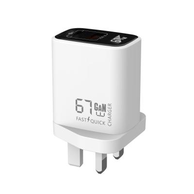China 67W USB C Charger GaN Fast Charging Block Compatible with MacBook for sale
