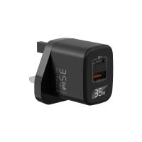 China 35W GaN Fast Charging USB C Charger Block With Digital Display for sale