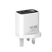 China 45W GaN Fast Charger with Color Display USB-C Adapter for Universal Device Charging ABS Material OEM Support Customized for sale