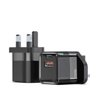 China PD20W A+C GaN Fast Charger Multi-Port Compatibility ABS Customized for sale