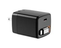 China TurboVolt Dual Charging Adapter – USB-A & USB-C Wired Power Brick | 45W PD + QC3.0 for sale