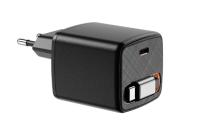 China TurboVolt Dual Charging Adapter – USB-A & USB-C Wired Power Brick | 45W PD + QC3.0 for sale
