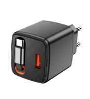 China NexCharge 2-in-1 Wired Adapter – USB-A (12W) + USB-C (18W PD) Simultaneous Charging for sale