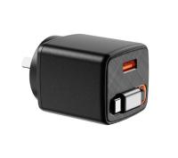 China NexCharge 2-in-1 Wired Adapter – USB-A (12W) + USB-C (18W PD) Simultaneous Charging for sale