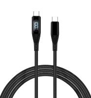 China Nylon Braided USB Cable with Smart Digital Display - Real-Time Current/Wattage Monitoring for sale