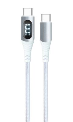 China 100cm Length Smart USB-C To USB-C Charging Cable with Digital Wattage Display and Customized OEM Support for sale