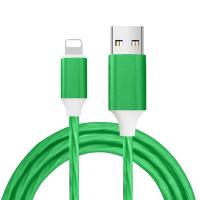 China 3A Output Electro-Luminescent USB Cable See It Glow Feel the Flow Braided with TPE and Aluminum Alloy for sale