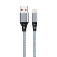 China 100cm Length Starry Night USB Cable Soft Glow for Midnight Charging Braided with TPE and Aluminum Alloy for sale