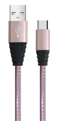 China 100cm Length Starry Night USB Cable Soft Glow for Midnight Charging Braided with TPE and Aluminum Alloy for sale