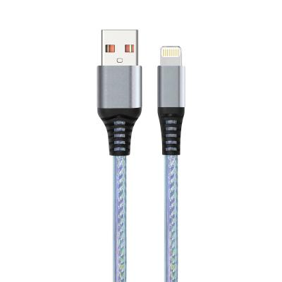 China Black Tron-Inspired Light-Up Cable 3A Output Futuristic Charging for Day or Night for sale