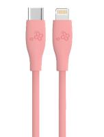 China Customized OEM Support Stylish Light Blue USB C to Lightning Data Cable with Flower Motif Output CC60W for sale