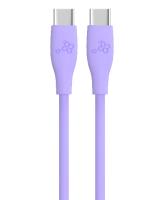 China Customized OEM Support Stylish Light Blue USB C to Lightning Data Cable with Flower Motif Output CC60W for sale