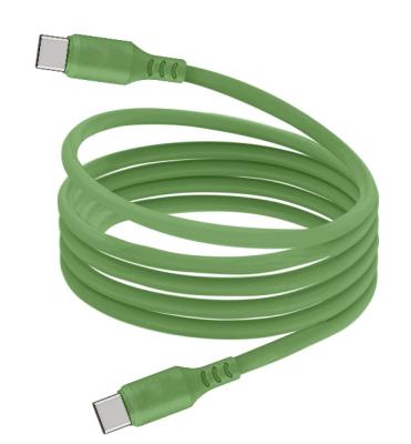 China Eco-Friendly Silicone Data Cable with Customized Options Non-Toxic Skin-Safe Super Flexible C-C20V3A 60W max/C-L 9V3A 27W max for sale
