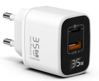 China Smart 35W USB-C Charger With Digital Display Charge With Insight Customized for OEM Support for sale