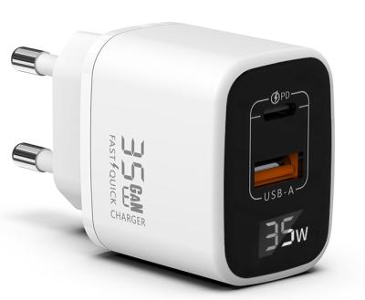 China Smart 35W USB-C Charger With Digital Display Charge With Insight Customized for OEM Support for sale