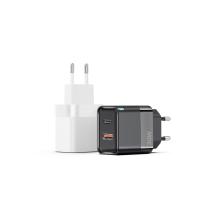 China ABS 30W A C Charger Dual-Port Charging Solution in White/Black for Multiple Devices for sale