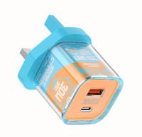 China Ultra Compact Fast Charging Smart Charger USB-C Cable 100-240V Global Universal Voltage RoHS Certification for Travel/Office for sale
